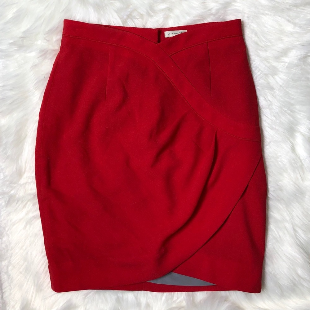 Anthropologie Leifsdottir Red Skirt - Gem